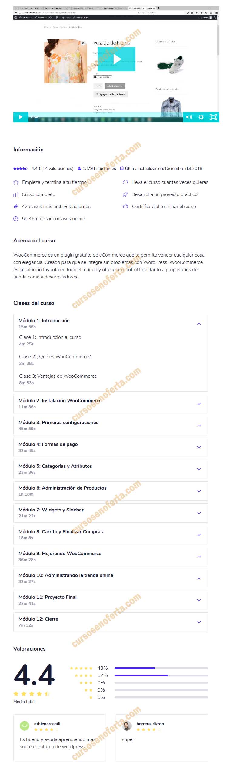 Crea una tienda online con WordPress y Woocommerce - cursosenoferta.com